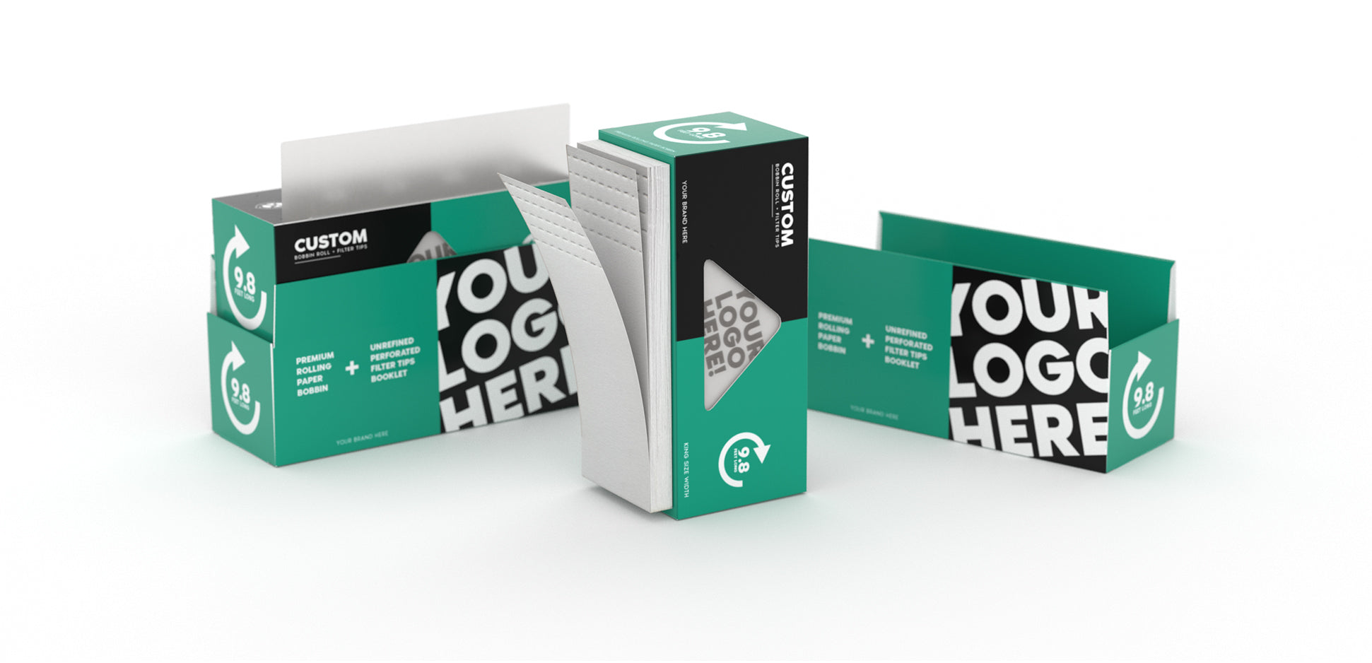 Custom Rolling Paper - Tips/Crutches Bobbin Roll — Hara Supply